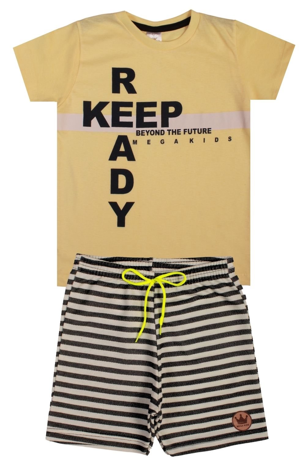Conjunto Infantil Verão Masculino Keep Ready - Amarelo
